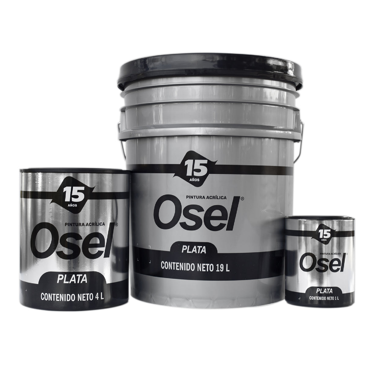 PINTURA ACRILICA OSEL PLATA 19 L – Materiales Camargo - Materiales de ...